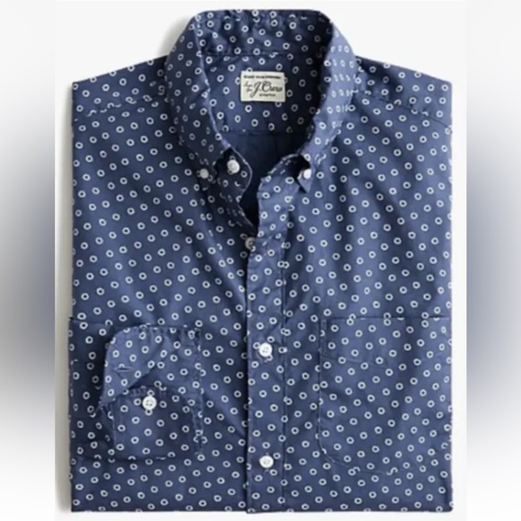 J. Crew | Shirts | Jcrew Slim Untucked Stretch Secret Wash Shirt In Organic Cotton Ac03 Medium ...